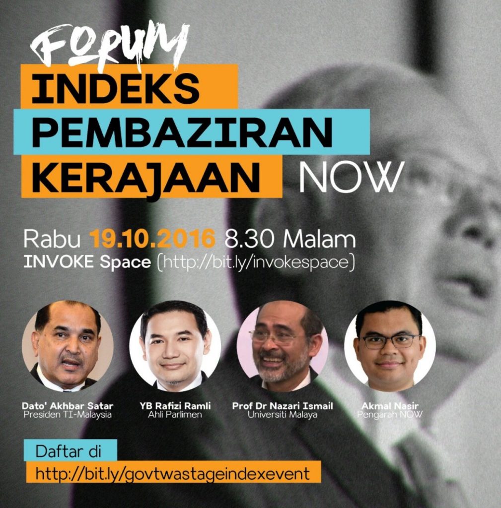 Forum “Indeks Pembaziran Kerajaan” Bersama Rafizi Ramli, Akmal Nasir ...